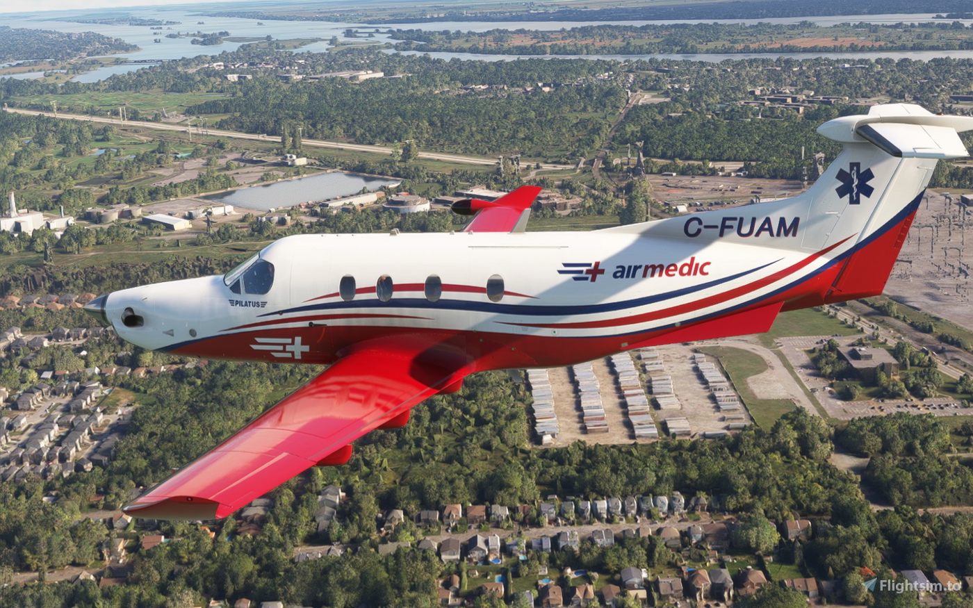 SimWorks PC-12 C-FUAM for Microsoft Flight Simulator | MSFS