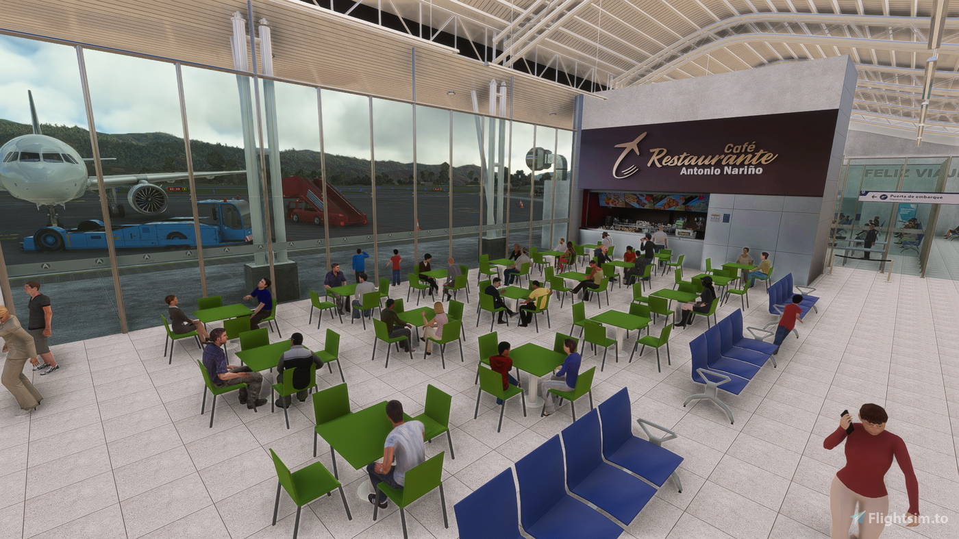 SKPS Animated people for TEIKOF Studio Scenery for Microsoft Flight Simulator | MSFS