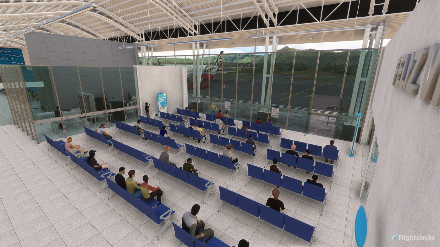 SKPS Animated people for TEIKOF Studio Scenery for Microsoft Flight Simulator | MSFS