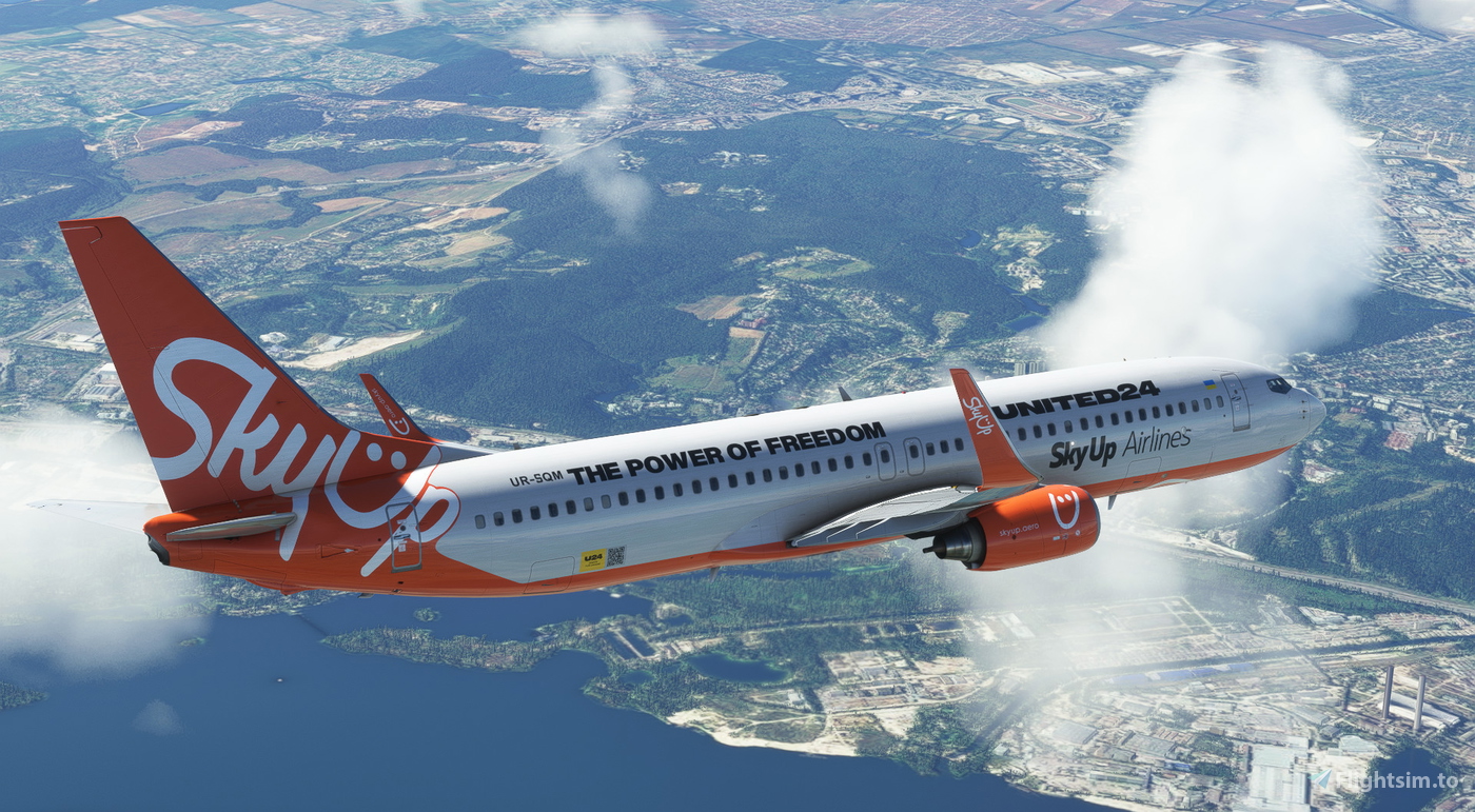 SkyUp Airlines I UNITED24 I UR-SQM I [4K] I PMDG 737-800 for Microsoft Flight Simulator | MSFS