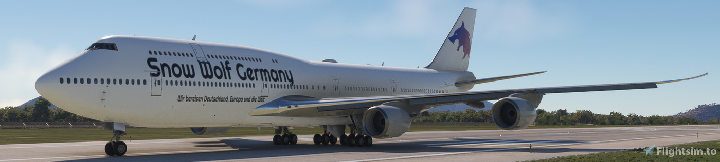 Snow Wolf Germany Asobo B747 Package für Microsoft Flight Simulator | MSFS