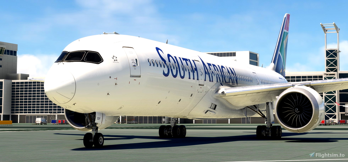 SOUTH AFRICAN AIRWAYS ZS-SDF (FICTIONAL) for Microsoft Flight Simulator ...