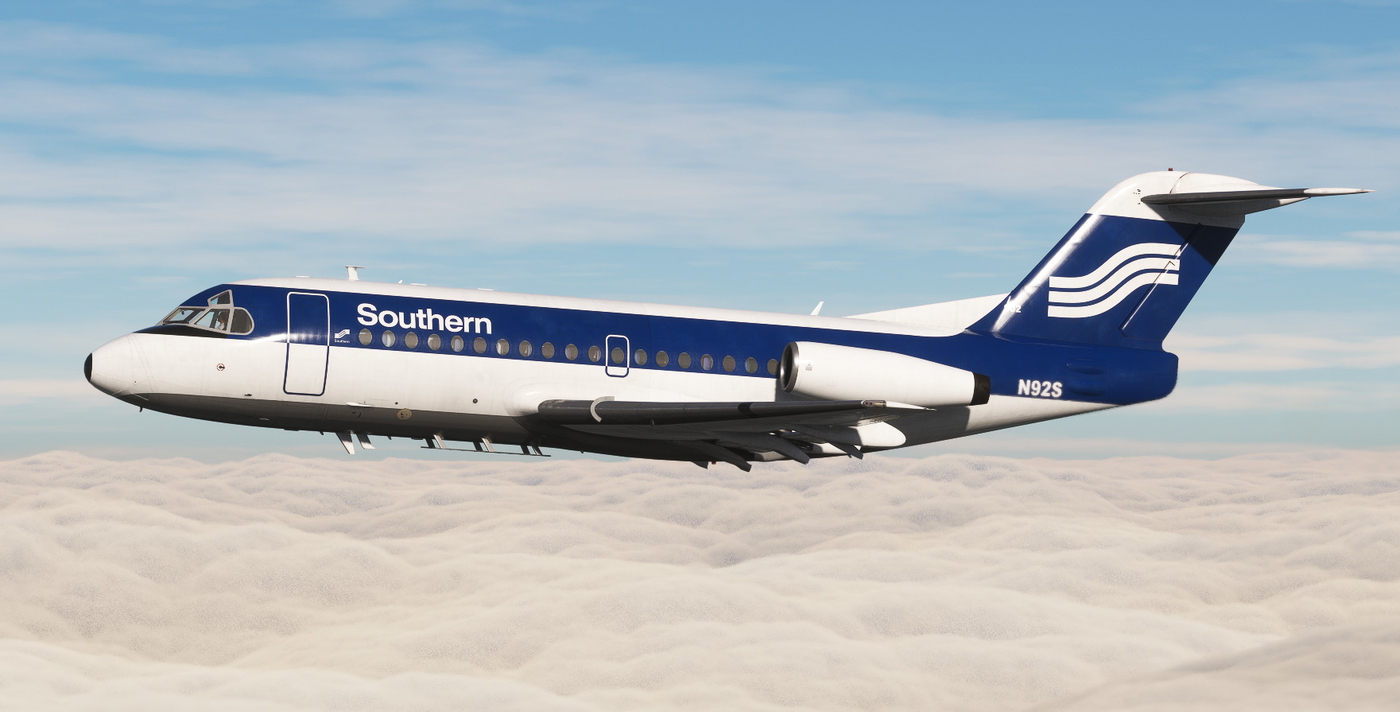 Southern Airways N92S (DC9) | JustFlight F28 MK3000 Professional [4K ...