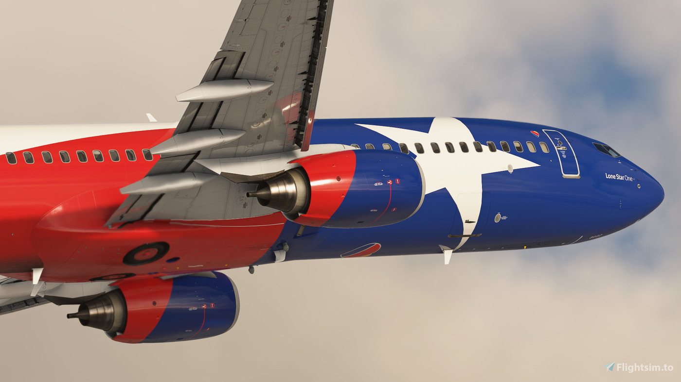 Southwest Airlines "Lone Star One" w/Cabin PMDG 737-8H4 for Microsoft ...