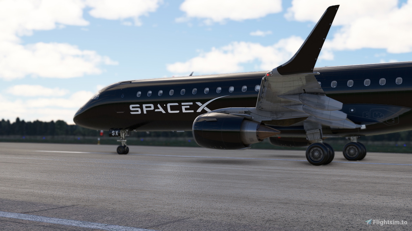 SpaceX FSS Embraer E195 Fictional for Microsoft Flight Simulator | MSFS
