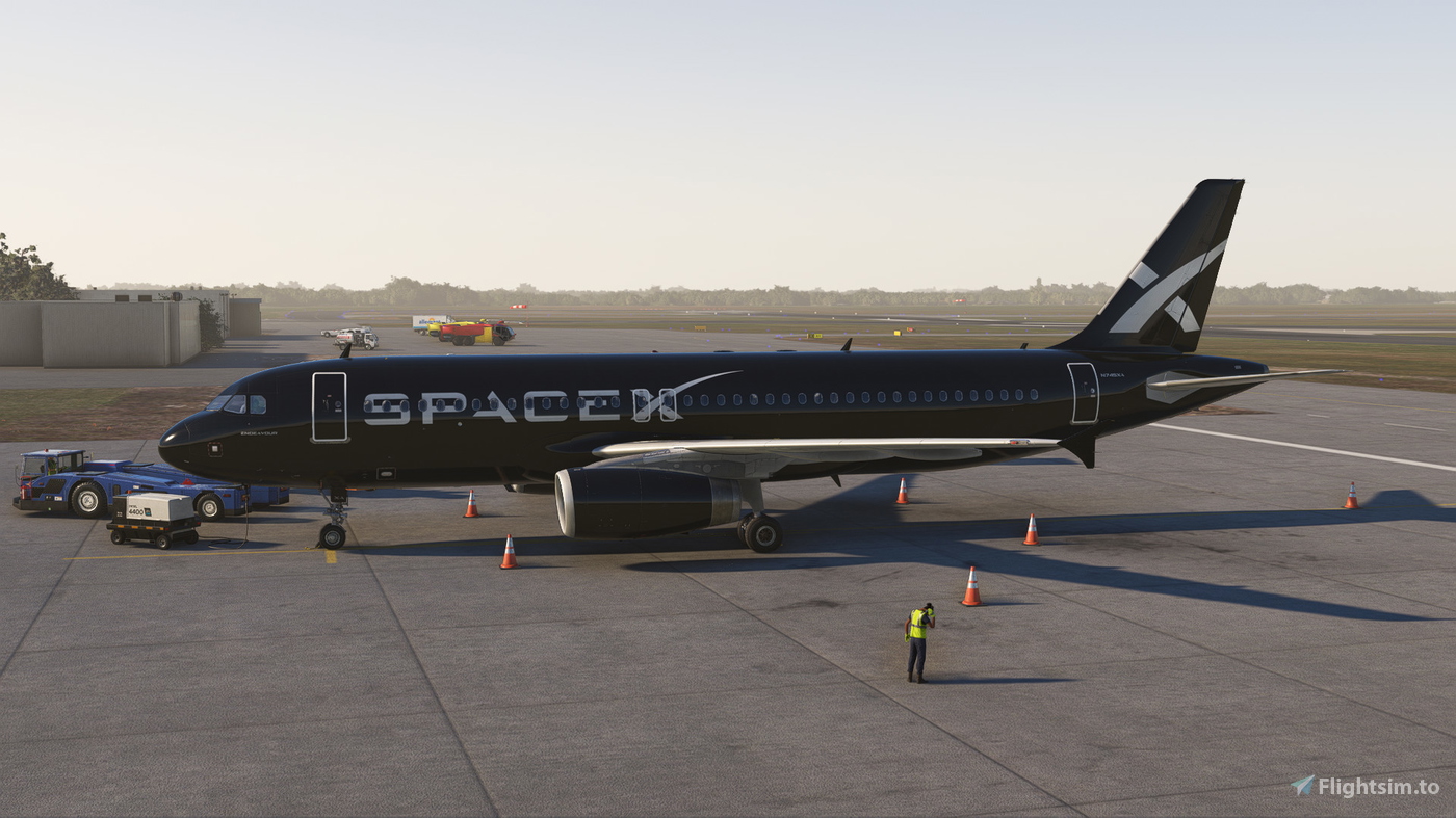 SpaceX 3 Livery Pack! Fenix A320 V2 IAE + CFM Fictional pour Microsoft Flight Simulator | MSFS