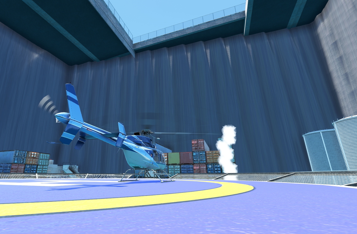 SPECTRE Underwater Base Helipad のために Microsoft Flight Simulator | MSFS
