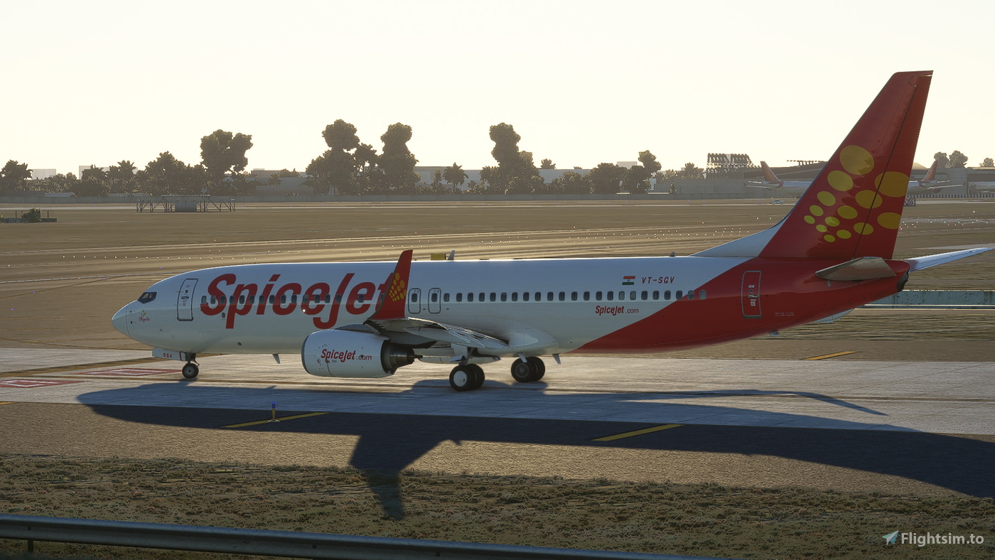 Spicejet B737-800 Livery Pack (4K) for Microsoft Flight Simulator | MSFS