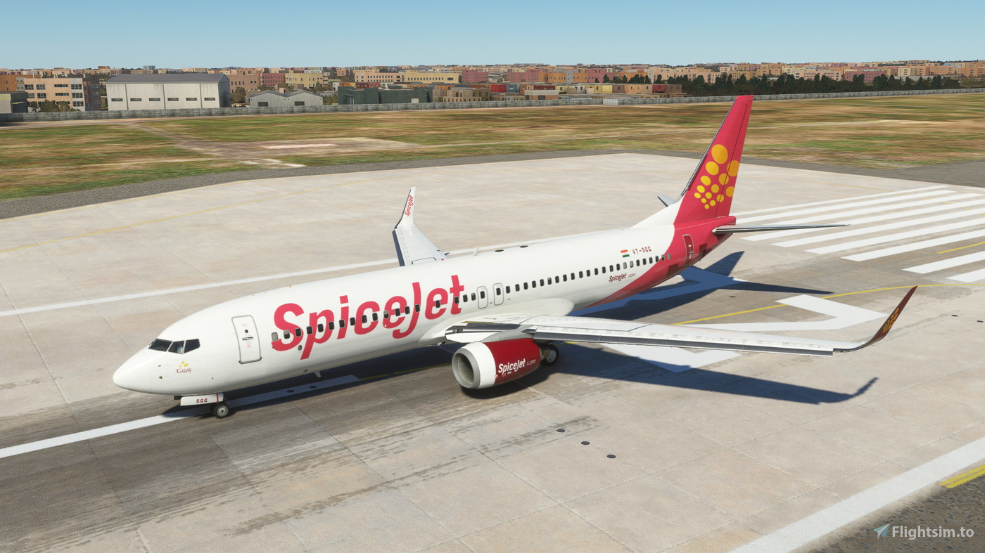 Spicejet B737-800 Livery Pack (4K) for Microsoft Flight Simulator | MSFS