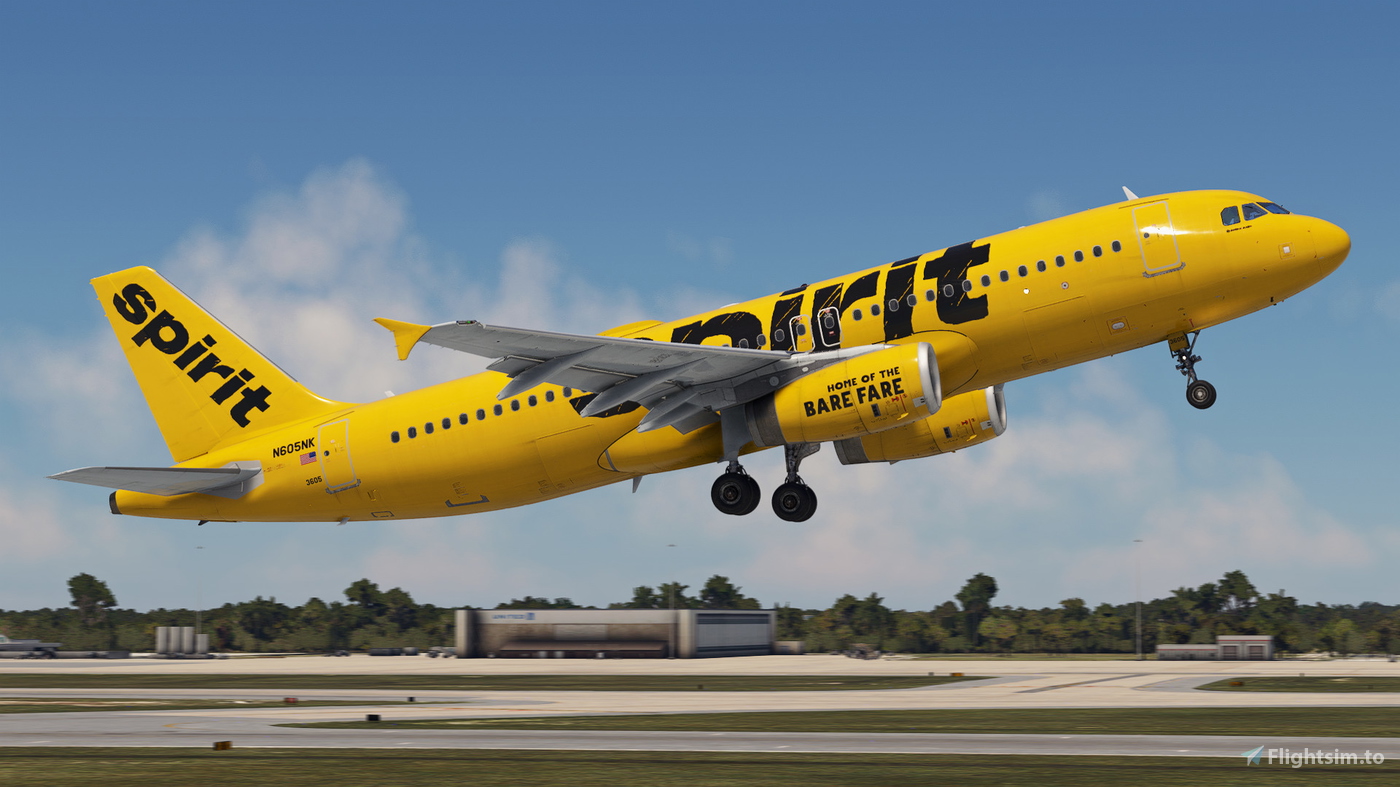 Spirit Airlines | Pack | w/Cabin | Fenix A320 for Microsoft Flight Simulator | MSFS