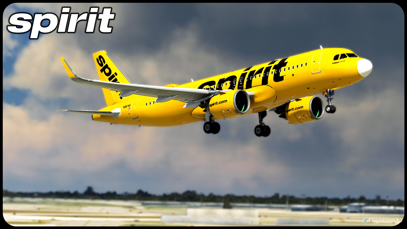 Spirit Airlines Livery Pack - FBW A32NX (8K) for Microsoft Flight ...