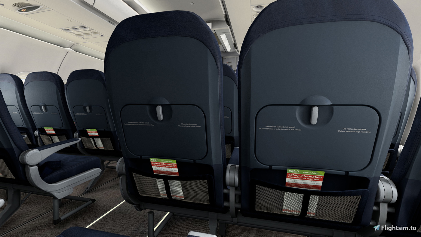 Spirit Airlines 'Skittles' Pack | w/Cabin | Fenix A320 за Microsoft ...