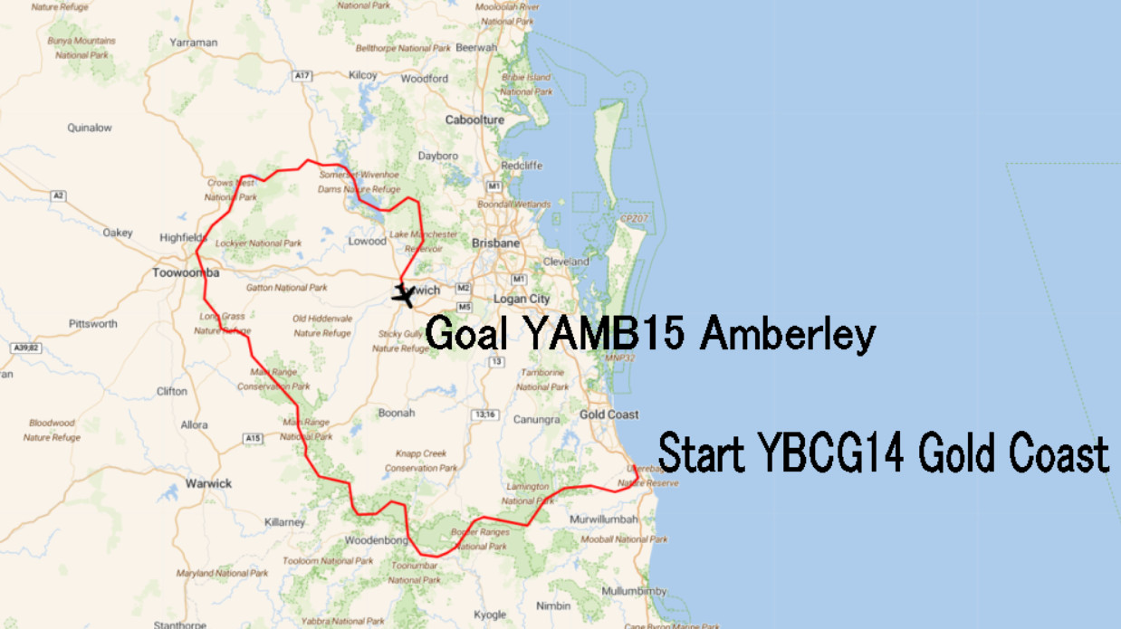 SportsFlight D1 AUS GoldCoast>Amberley Air Race for Microsoft Flight ...