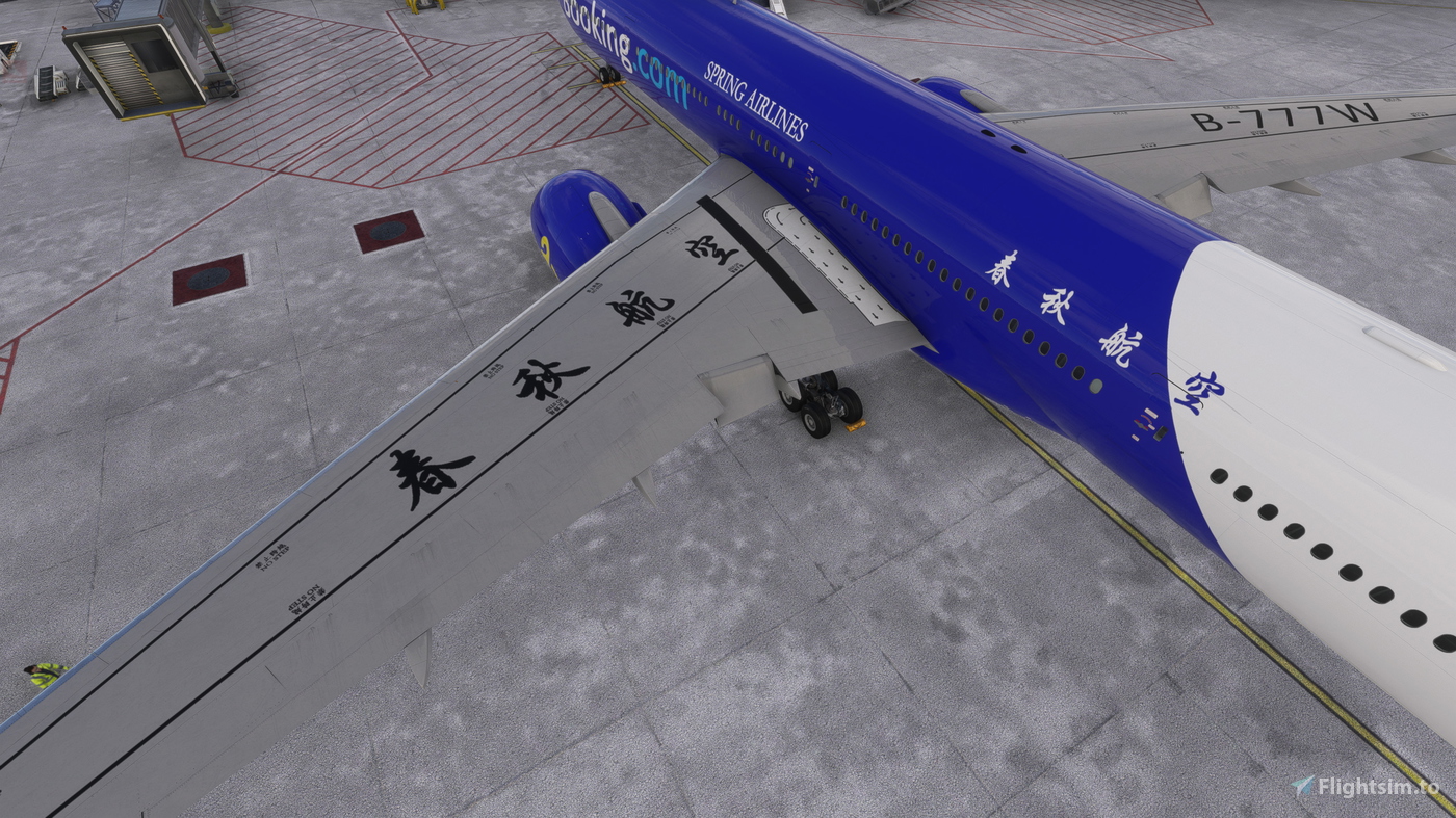 Spring Airlines B-777W (Fictional) for Microsoft Flight Simulator | MSFS