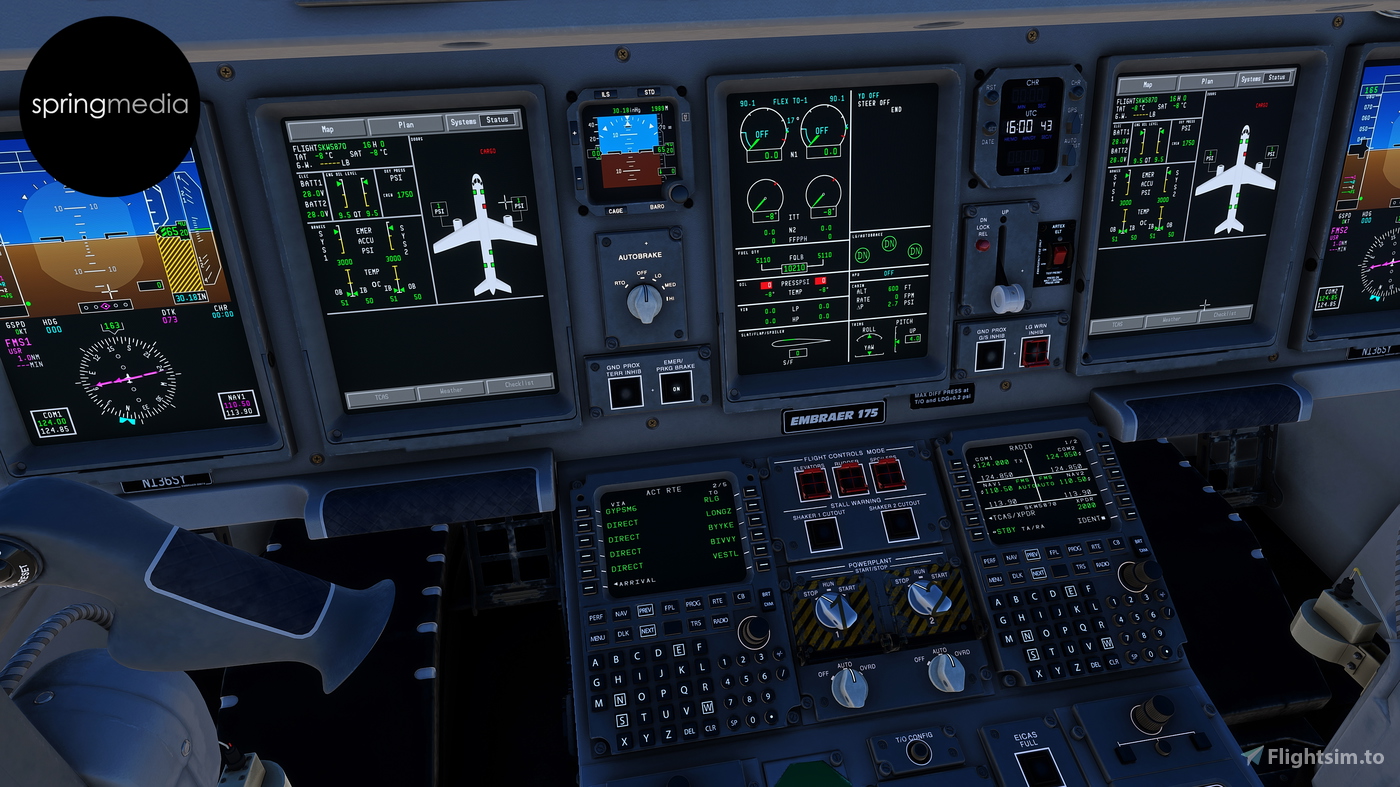 springmedia - FSS E175 camera.cfg for Microsoft Flight Simulator | MSFS