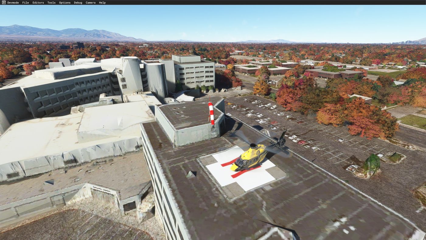 St Marks Hospital Heliport for Microsoft Flight Simulator | MSFS