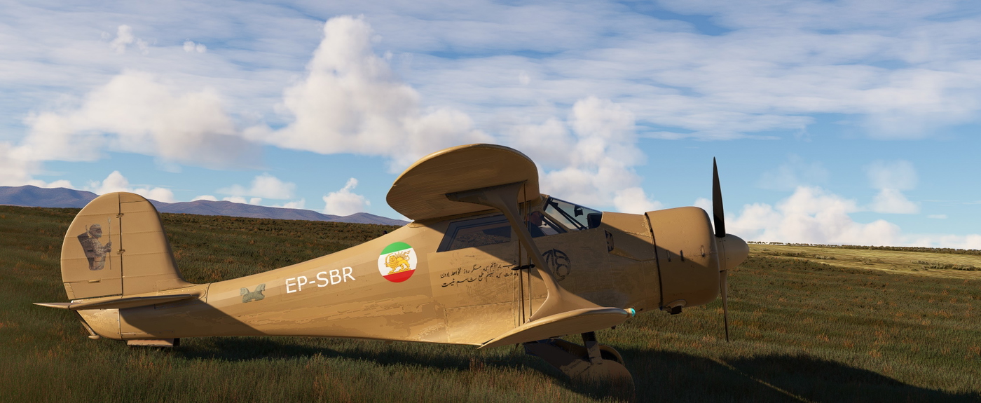 Staggerwing EP-SBR Shapur beige for Microsoft Flight Simulator | MSFS