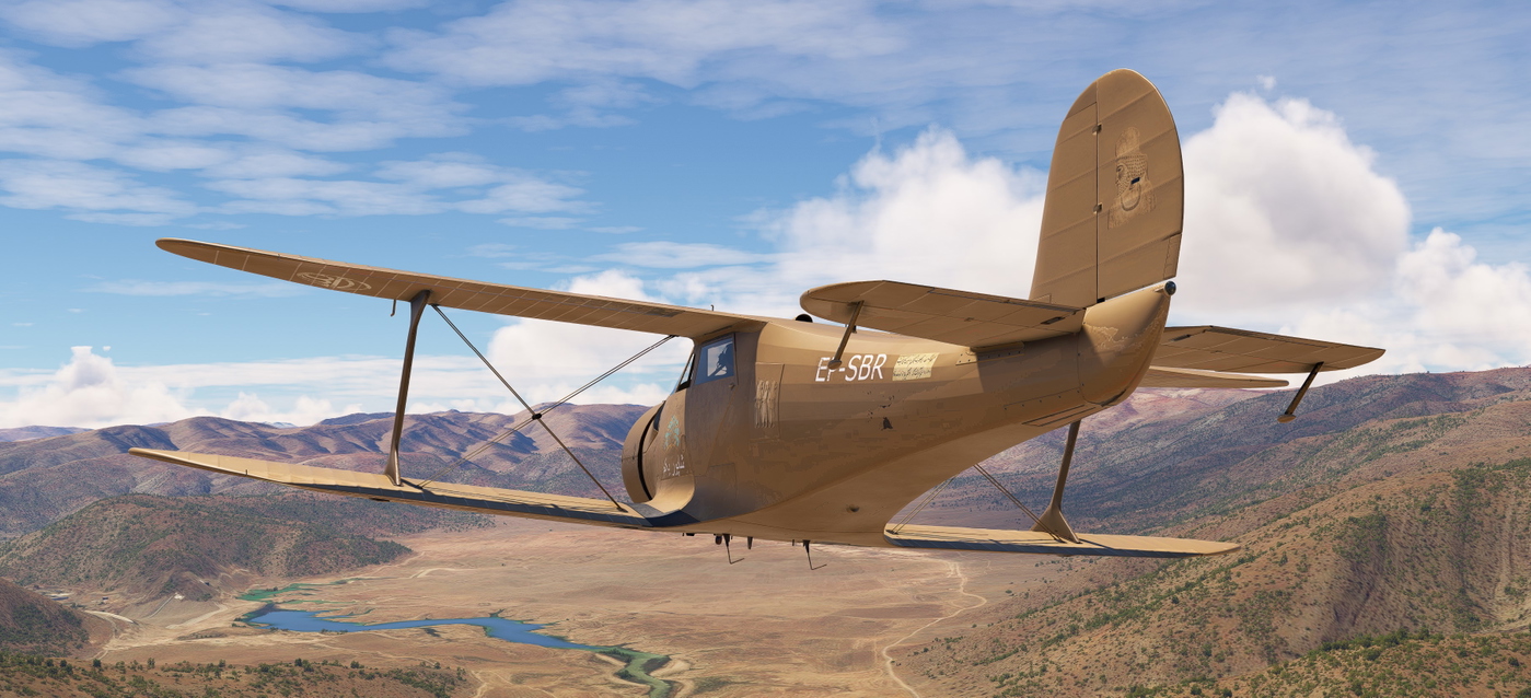 Staggerwing EP-SBR Shapur beige for Microsoft Flight Simulator | MSFS
