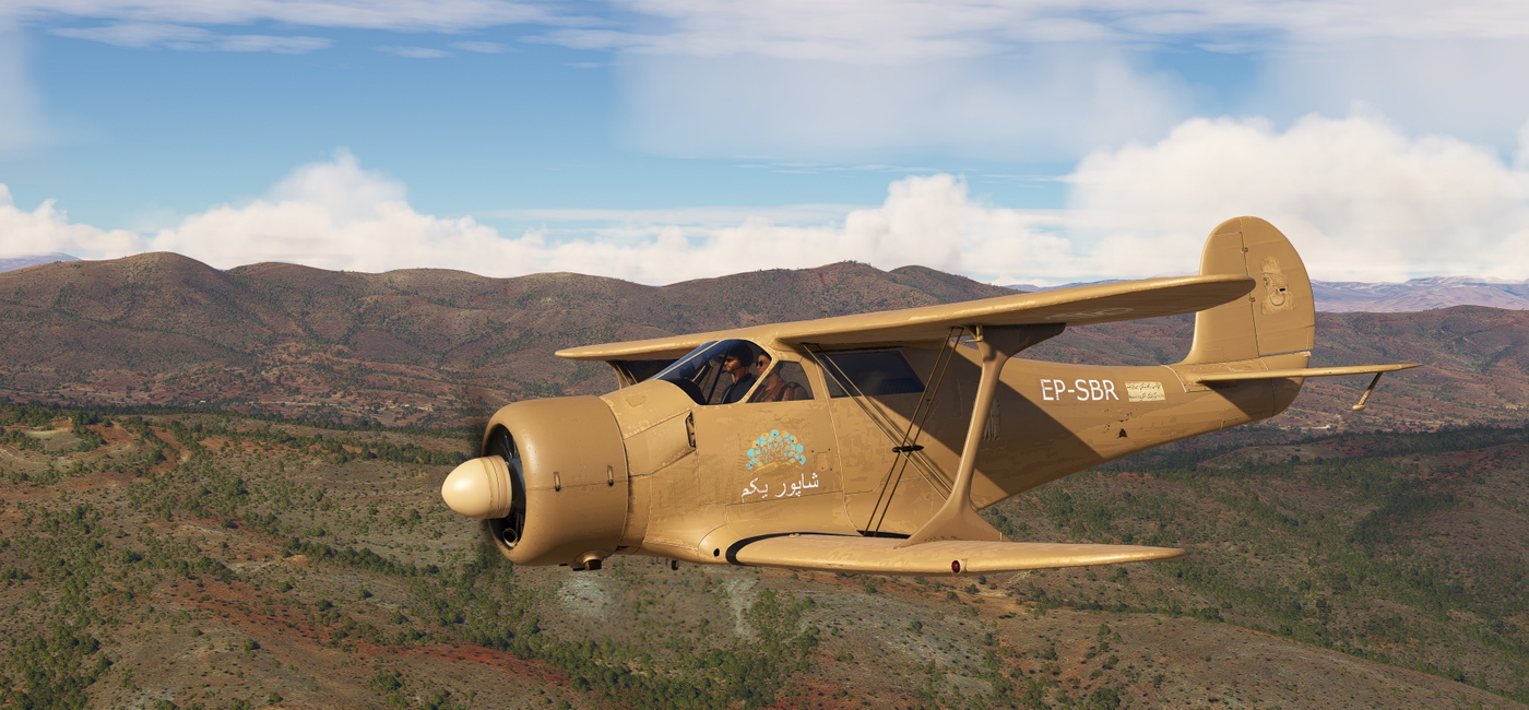 Staggerwing EP-SBR Shapur beige for Microsoft Flight Simulator | MSFS