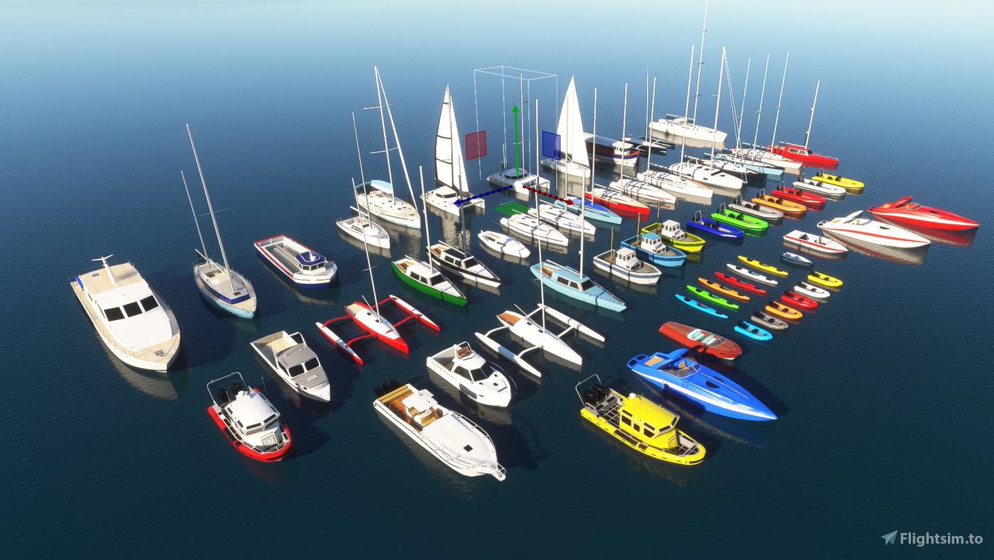 Static Boats 3D Model Library für Microsoft Flight Simulator | MSFS