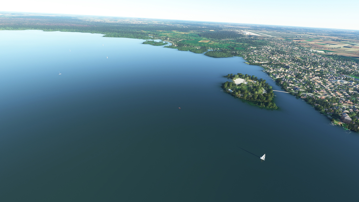 Steinhuder Meer with Boats (and "Festung Wilhelmstein") for Microsoft ...