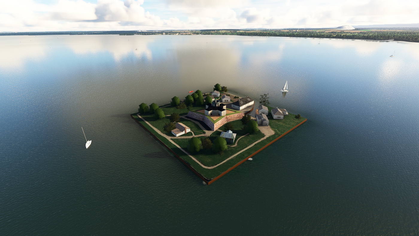Steinhuder Meer with Boats (and "Festung Wilhelmstein") for Microsoft ...