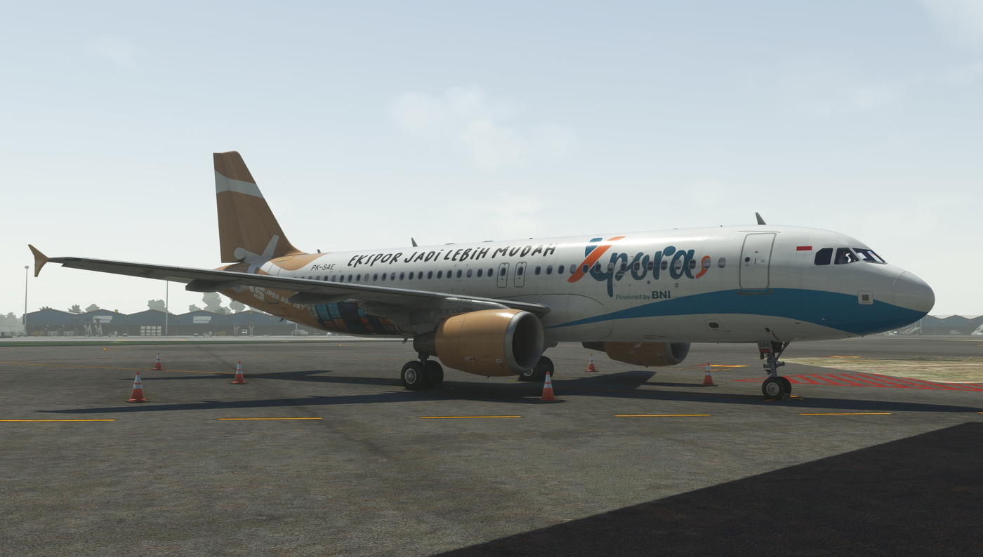 Super Air Jet ("Xpora by BNI" c/s) PK-SAE for Fenix Simulations A320 ...