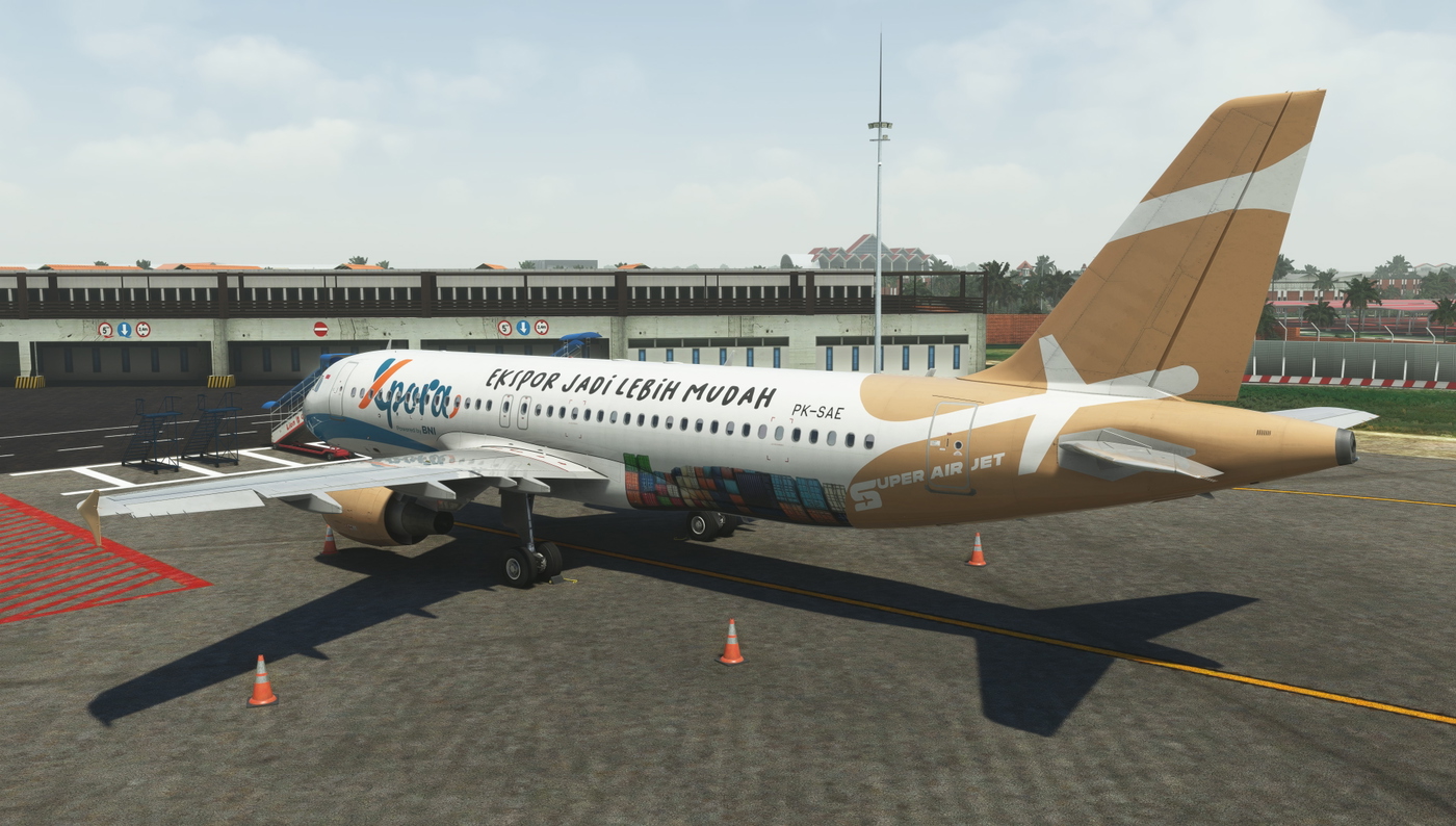 Super Air Jet ("Xpora by BNI" c/s) PK-SAE for Fenix Simulations A320 ...