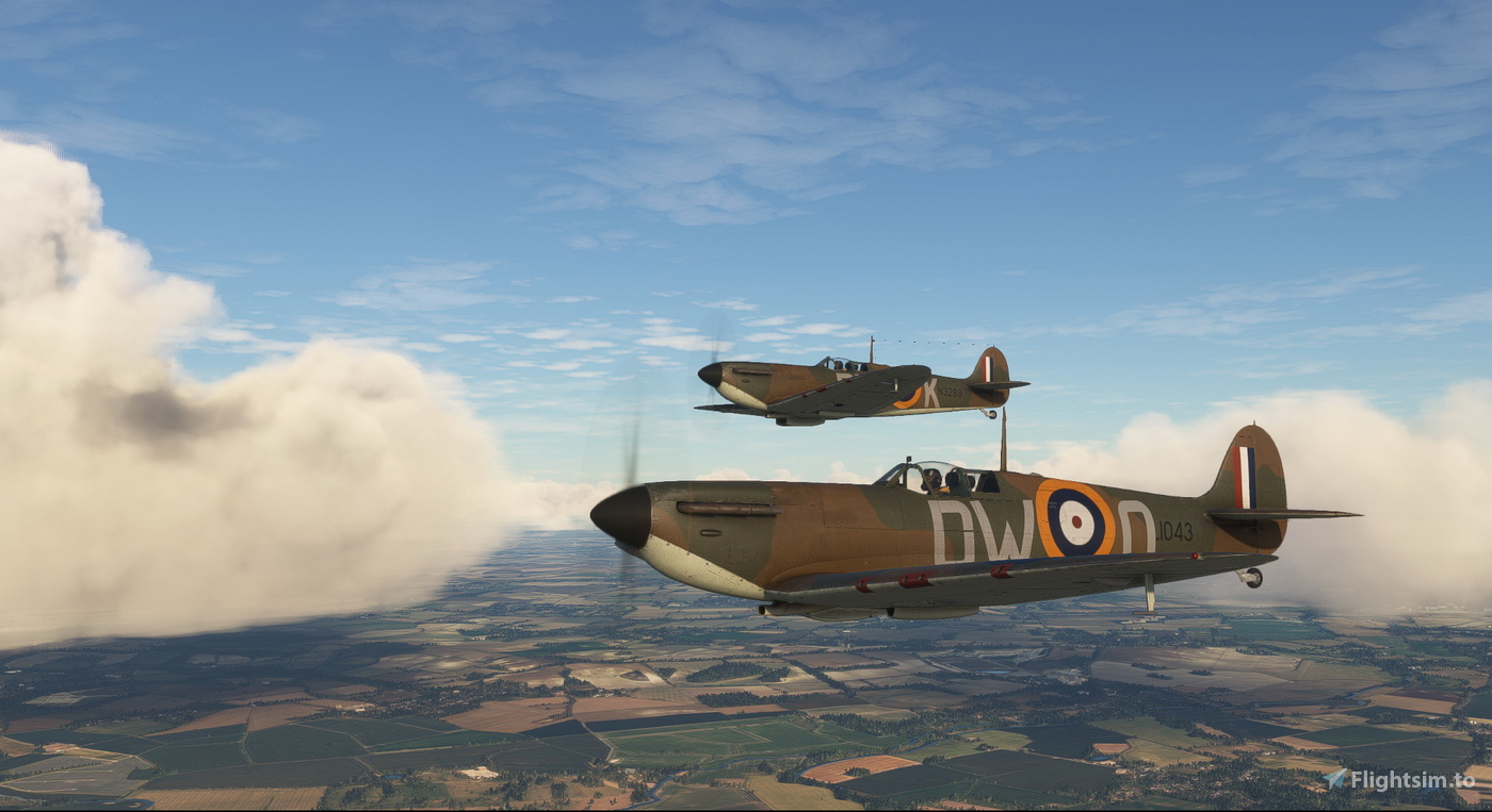 Supermarine Spitfire Mk.1a DW-O No.610 Sqn for Microsoft Flight ...