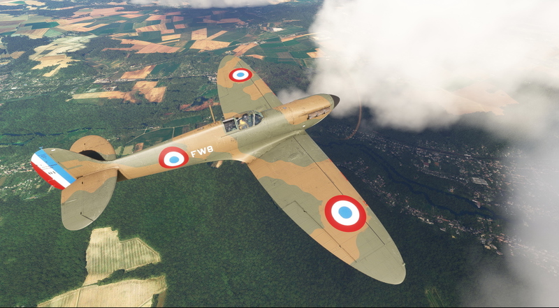 Supermarine Spitfire Mk.1a French Air Force FW8 for Microsoft Flight ...