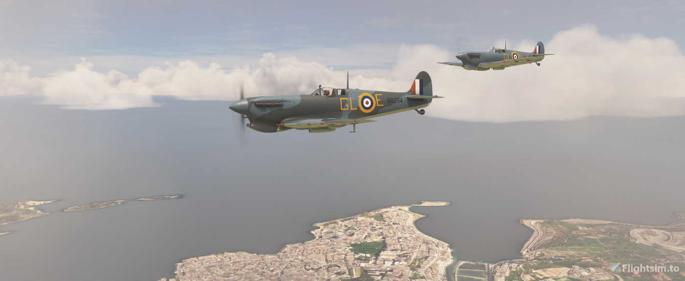 Supermarine Spitfire Mk.V Tropical 185 Squadron GL-E & GL-N for ...