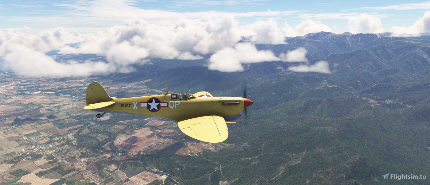 Supermarine Spitfire Mk.V Tropical USAAF 52nd FG, 2nd FS QP-X のために ...