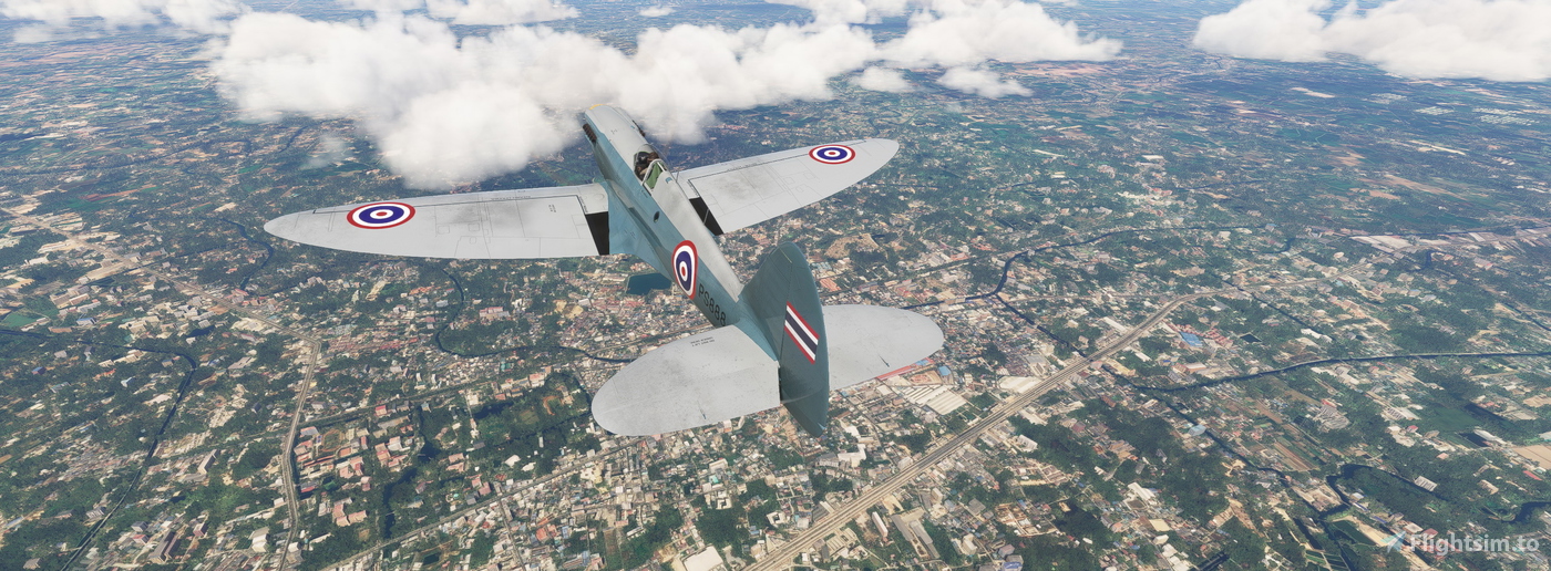 Supermarine Spitfire Mk.XIX Royal Thai Air Force PS888 for Microsoft ...