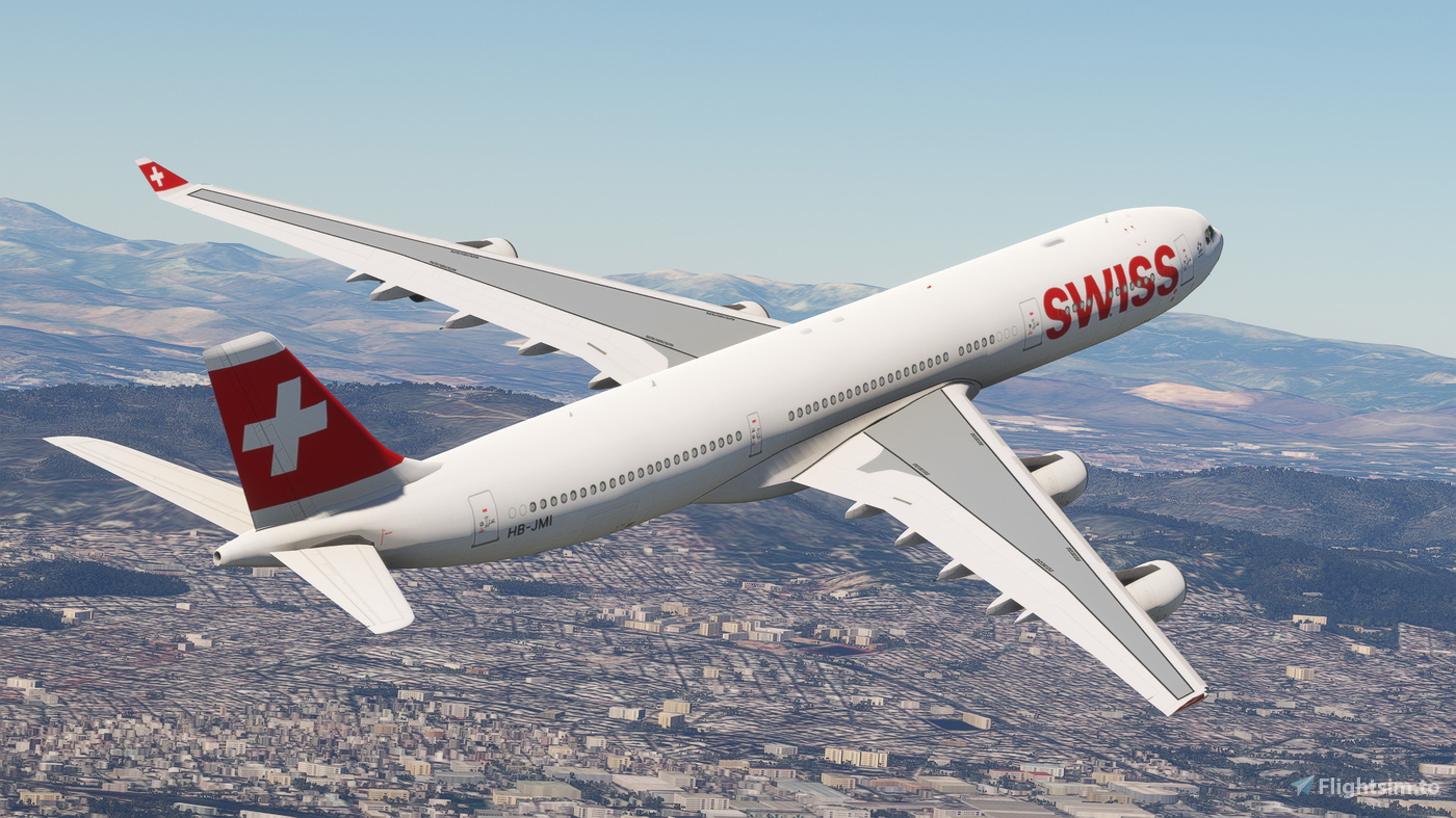 Swiss A340-300 HB-JMI [FSX CONVERTED] for Microsoft Flight Simulator | MSFS