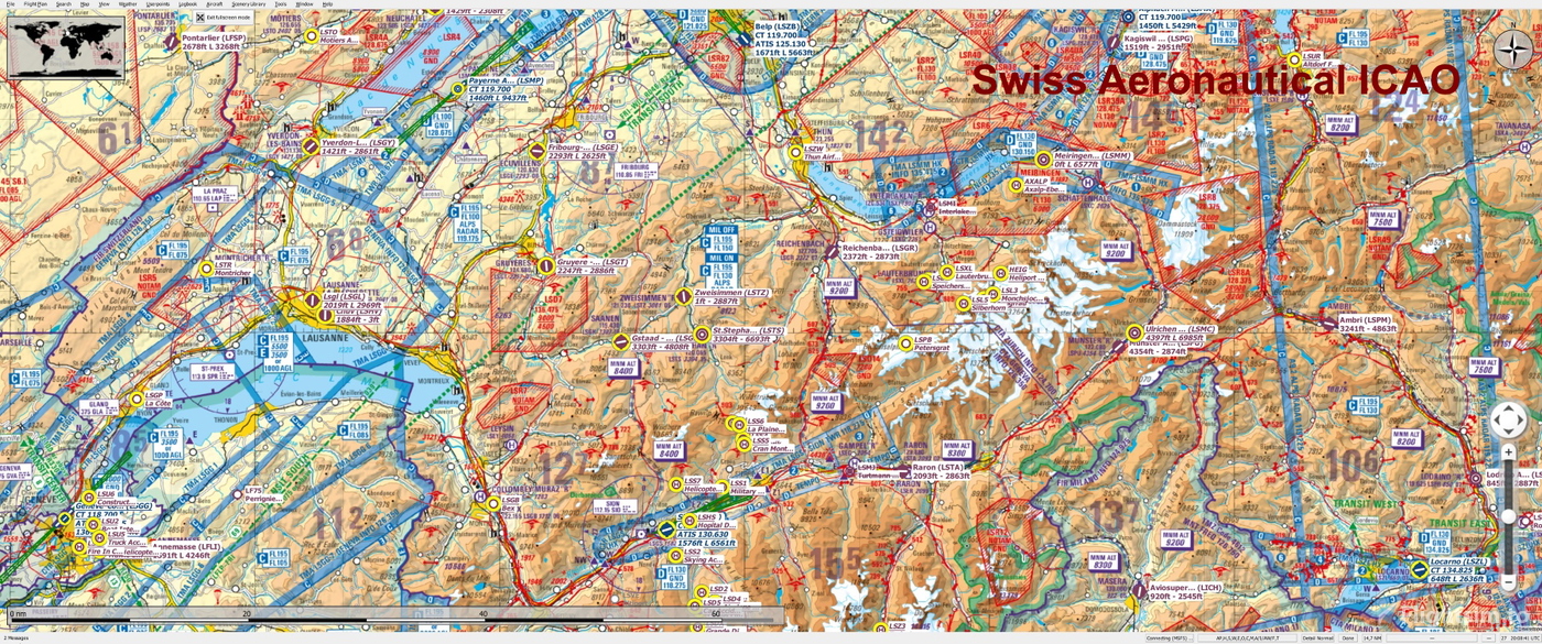 Swiss Map Themes for Little Navmap para Microsoft Flight Simulator | MSFS