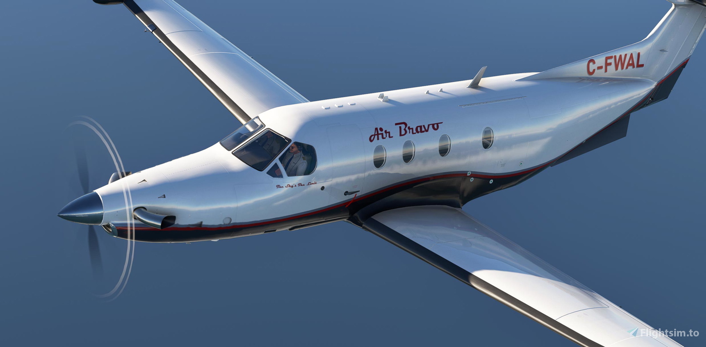 SWS PC-12 Air Bravo C-FWAL | Cargo and Commuter for Microsoft Flight ...