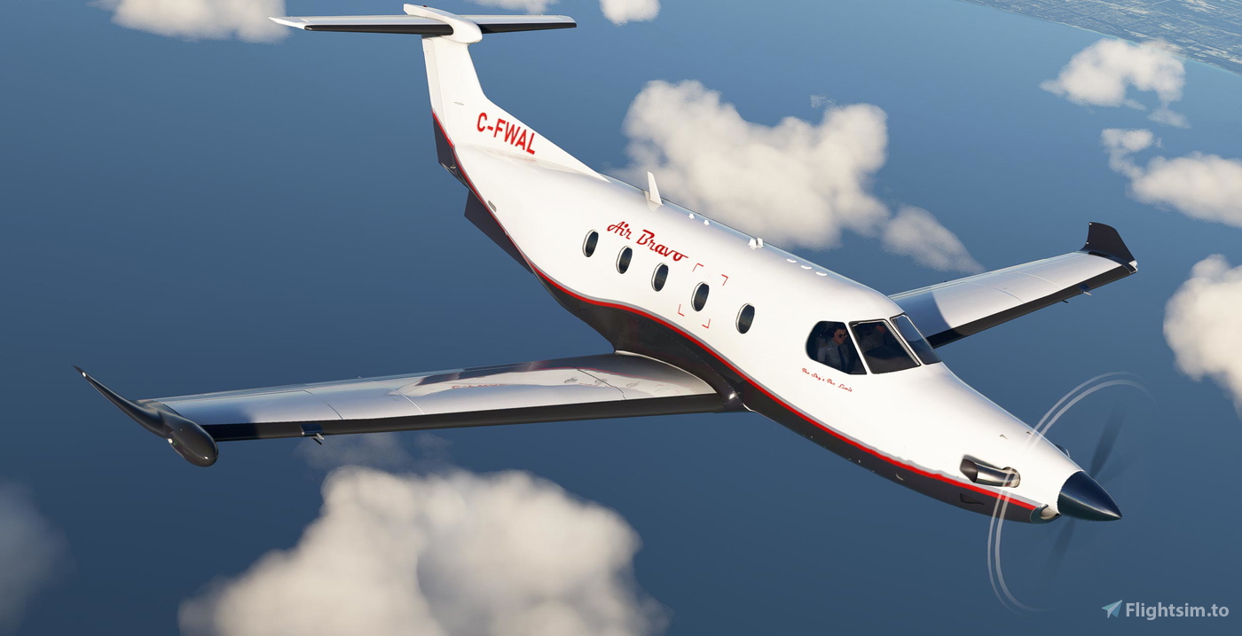 SWS PC-12 Air Bravo C-FWAL | Cargo and Commuter for Microsoft Flight ...