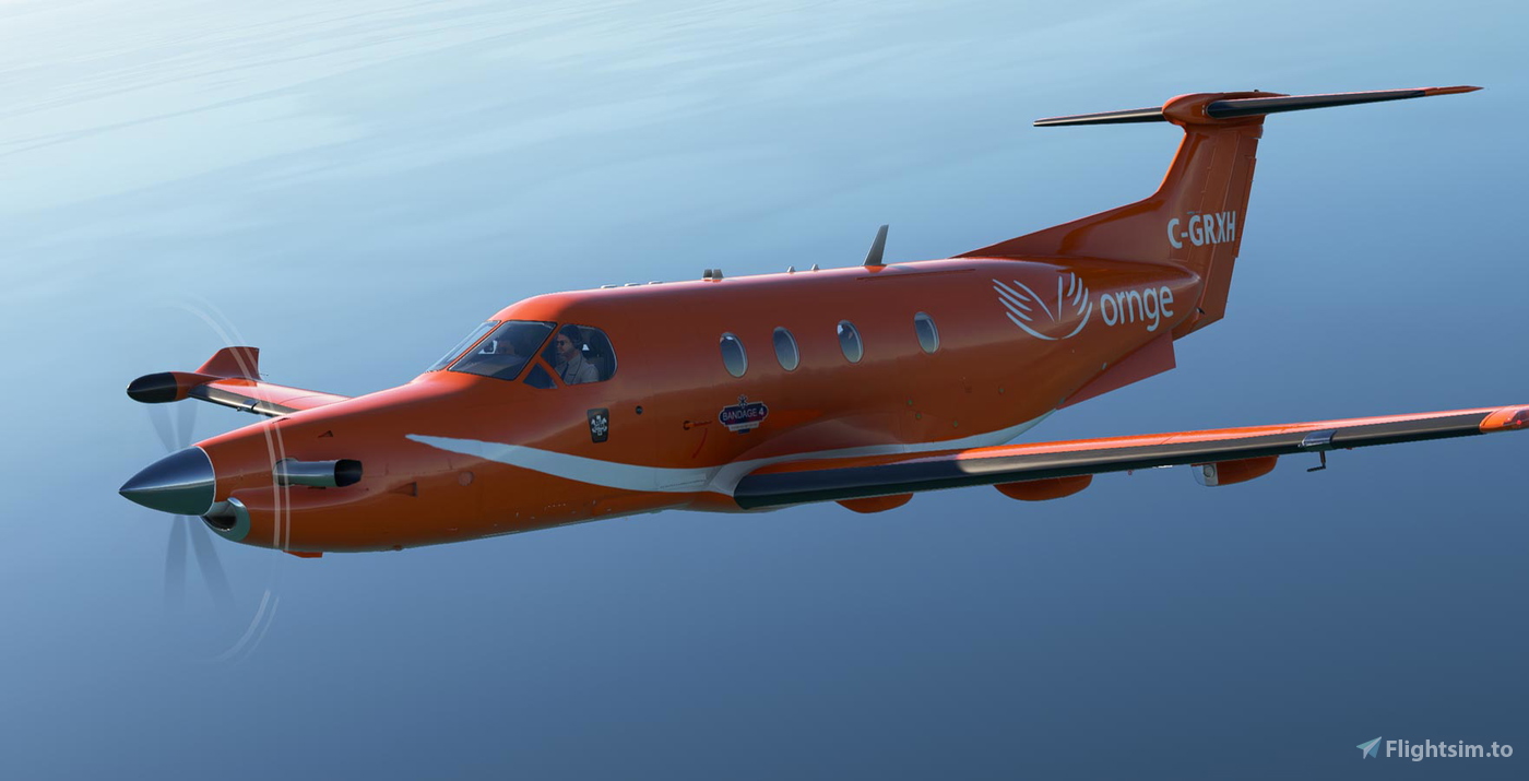 SWS PC12 Ornge | C-GRXB, C-GRXH for Microsoft Flight Simulator | MSFS