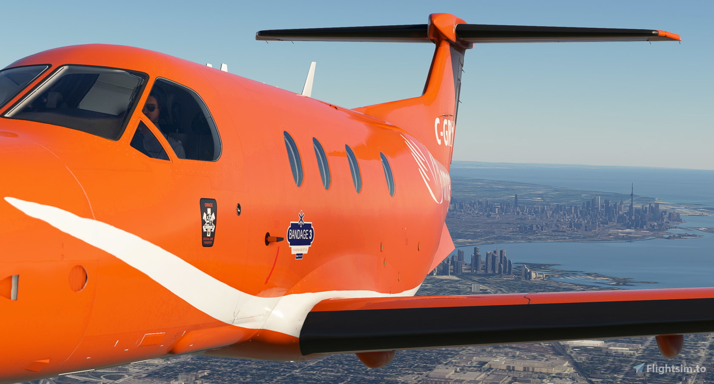 SWS PC12 Ornge | C-GRXB, C-GRXH for Microsoft Flight Simulator | MSFS