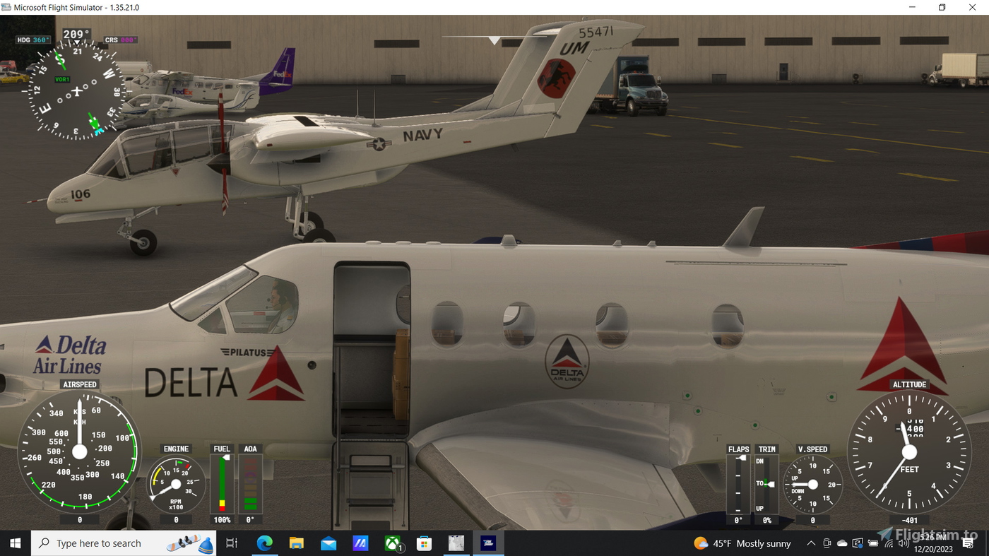 SWS PC12 Delta for Microsoft Flight Simulator | MSFS