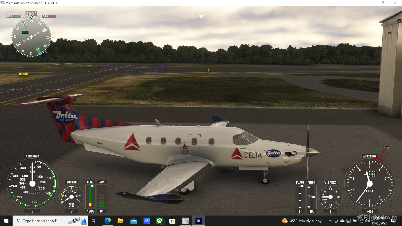 SWS PC12 Delta for Microsoft Flight Simulator | MSFS