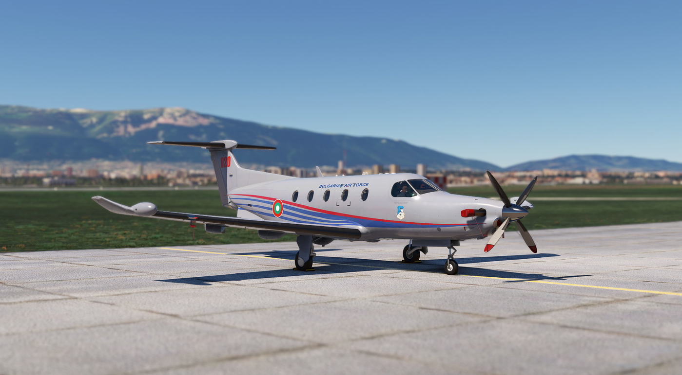 SWS Pilatus PC-12 Bulgarian Air Force / 020/ のために Microsoft Flight ...