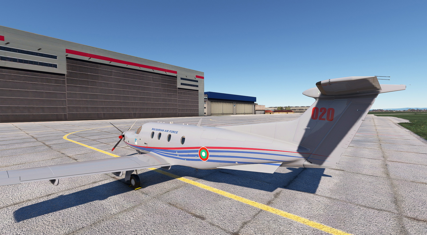 SWS Pilatus PC-12 Bulgarian Air Force / 020/ のために Microsoft Flight ...