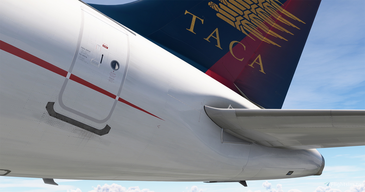 TACA N493TA | 2006 Fuselage/Cabin in 8k for Fenix Simulation A320v2 for ...