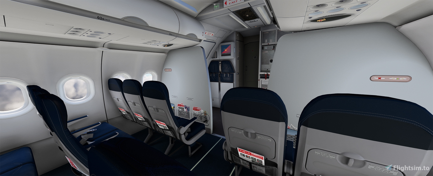 TACA N493TA | 2006 Fuselage/Cabin in 8k for Fenix Simulation A320v2 for ...