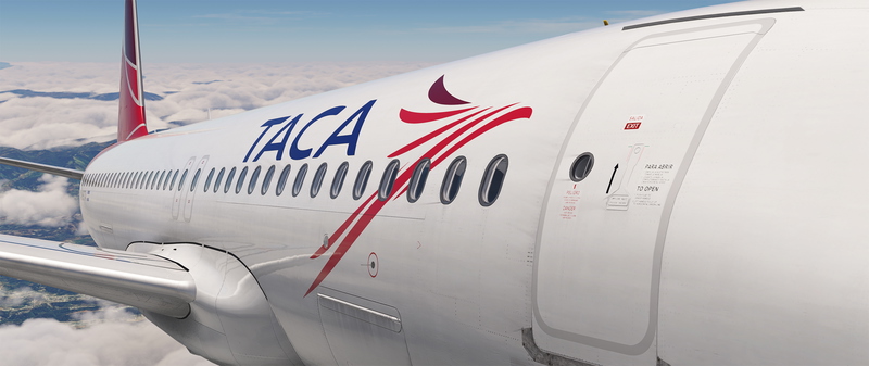 TACA N499TA | 2008 Fuselage/Cabin in 8k for Fenix Simulation A320v2 for Microsoft Flight ...
