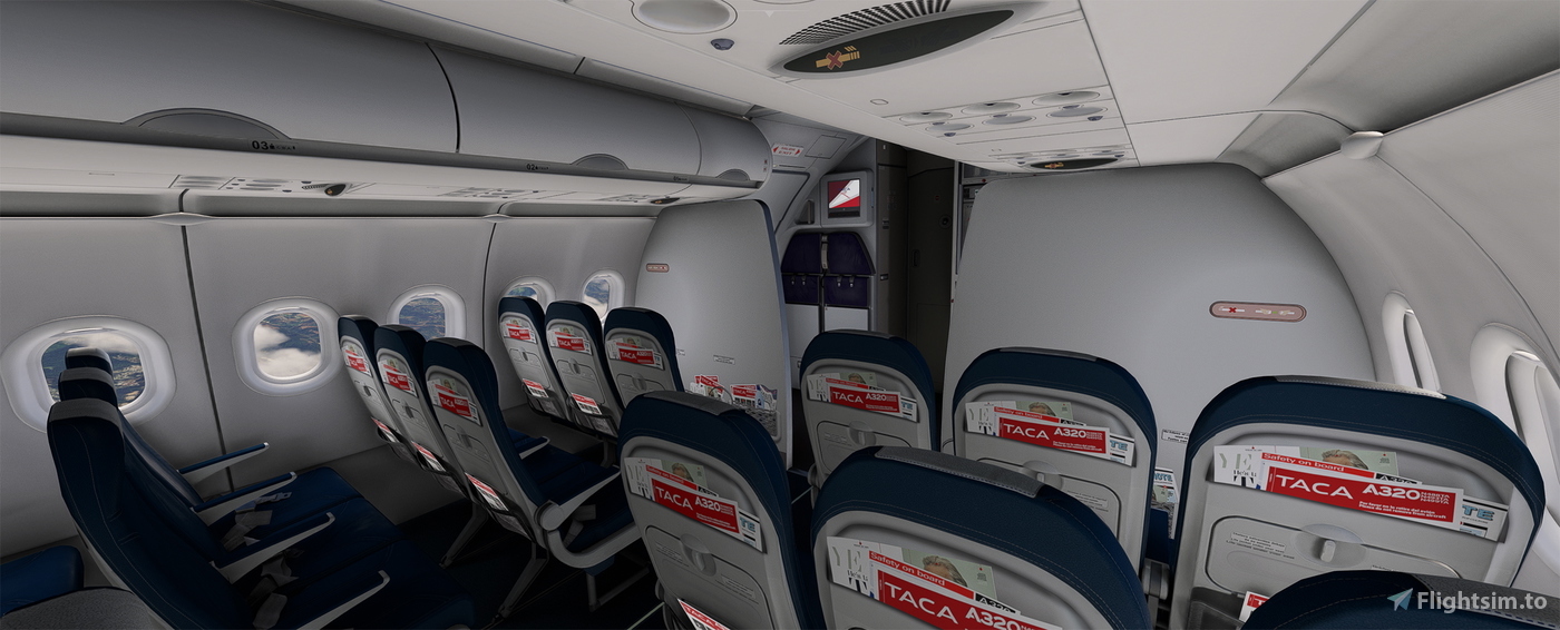 TACA N499TA | 2008 Fuselage/Cabin in 8k for Fenix Simulation A320v2 for ...