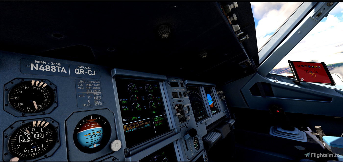 TACA N488TA | 2003 Fuselage/Cabin in 8k for Fenix Simulation A320v2 对于 ...