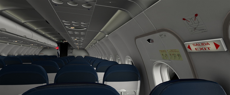 TACA N488TA | 2003 Fuselage/Cabin in 8k for Fenix Simulation A320v2 for ...