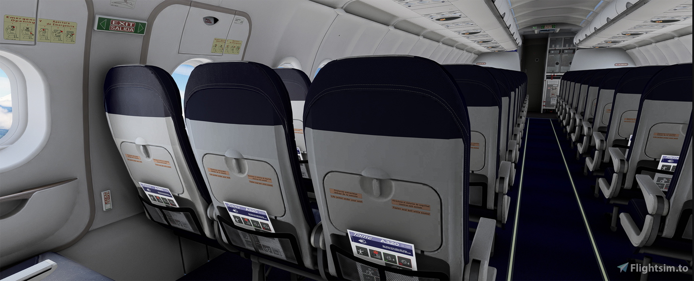 TAME HC-CDY | 2003 Fuselage/Cabin in 8k for Fenix Simulation A320v2 for ...